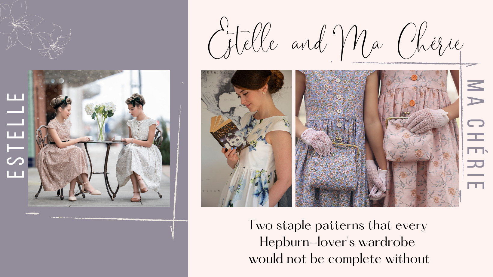 Estelle and Ma Chérie - Two staple patterns that every Hepburn-lover's ...