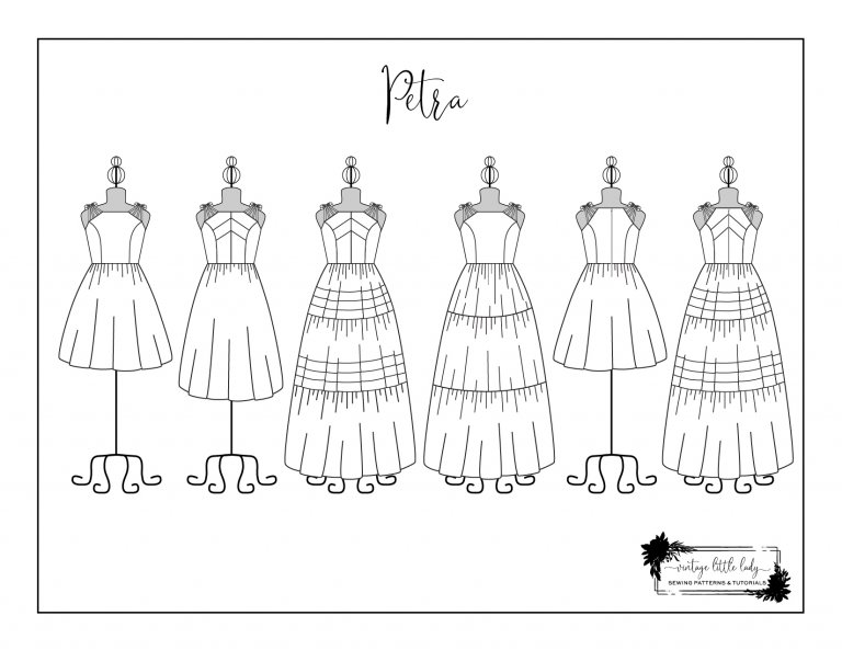 FREE Petra Coloring Page | Vintage Little Lady