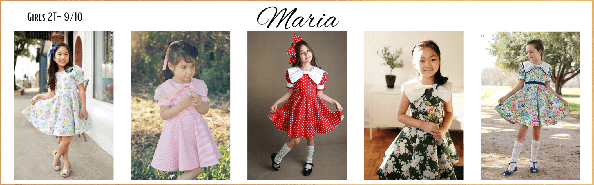 Maria - Bow Collar Dress | Vintage Little Lady