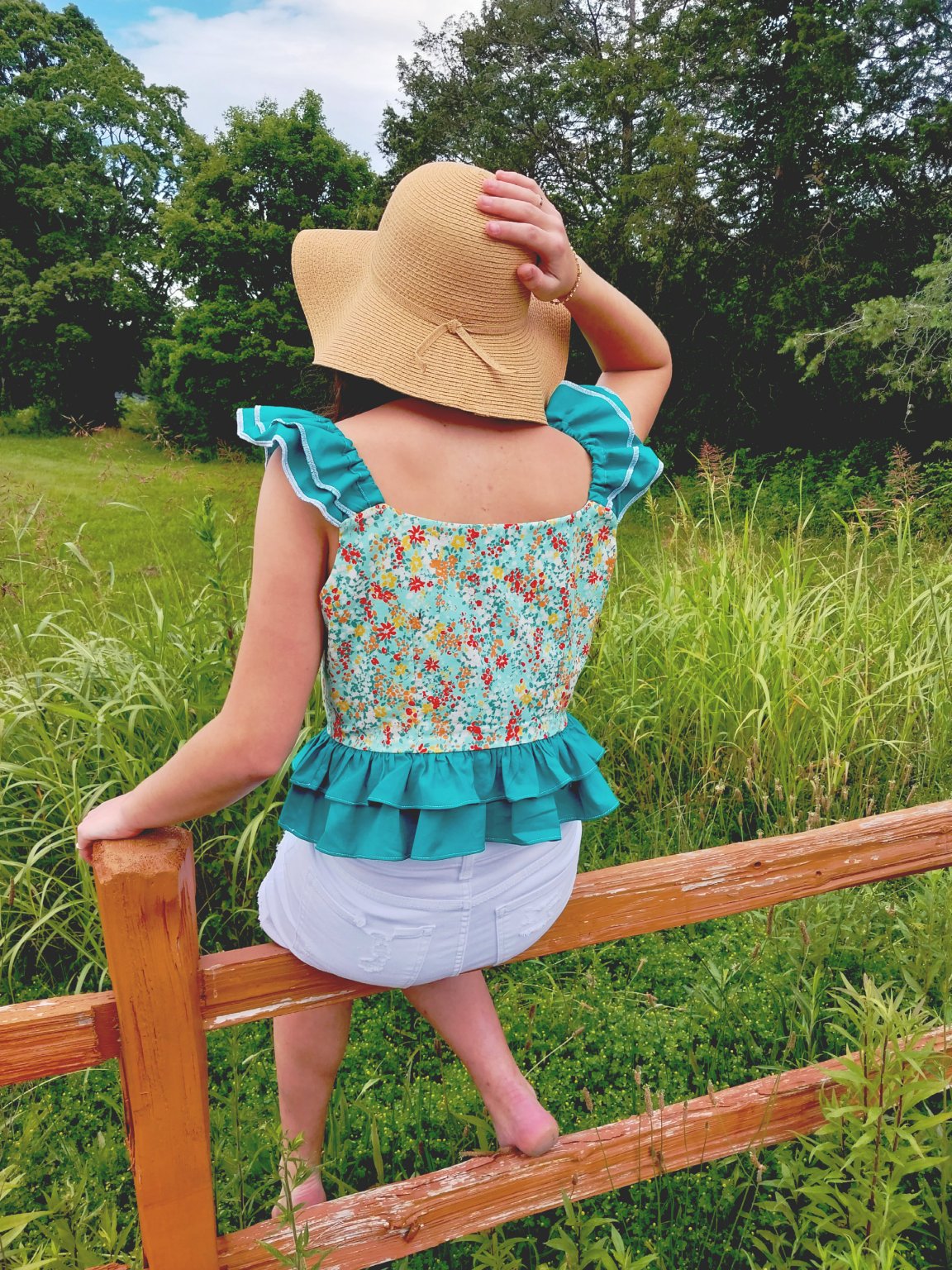 Addison Tween Dress/Peplum Top/Crop Top | Vintage Little Lady