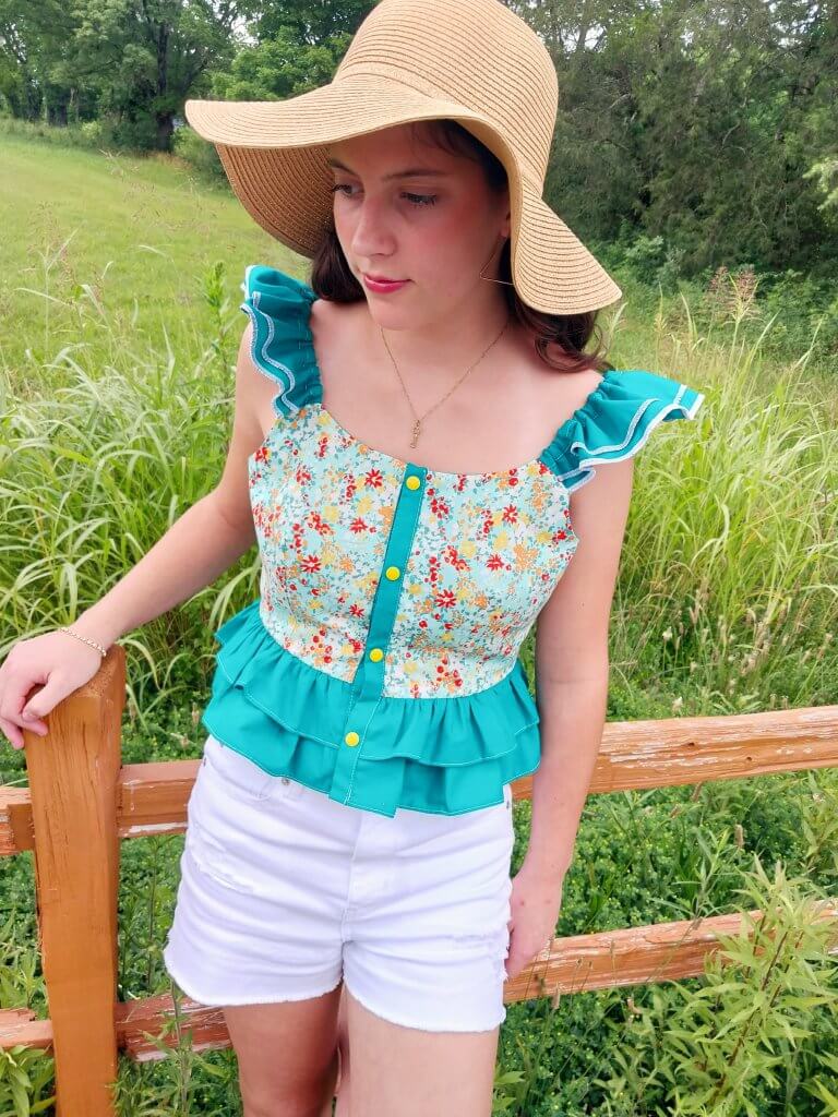 Addison Tween Dress/Peplum Top/Crop Top | Vintage Little Lady