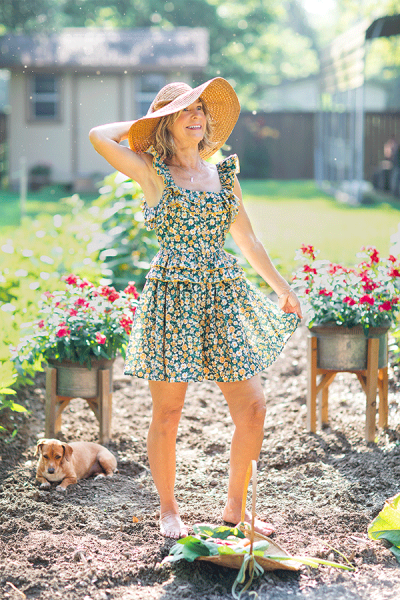 Addison Womens Dress/Peplum Top/Crop Top | Vintage Little Lady