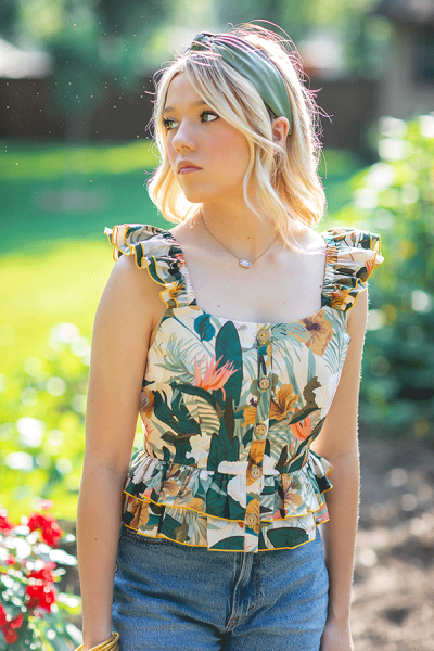 Addison Womens Dress/Peplum Top/Crop Top | Vintage Little Lady