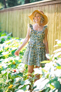 Addison Womens Dress/Peplum Top/Crop Top | Vintage Little Lady