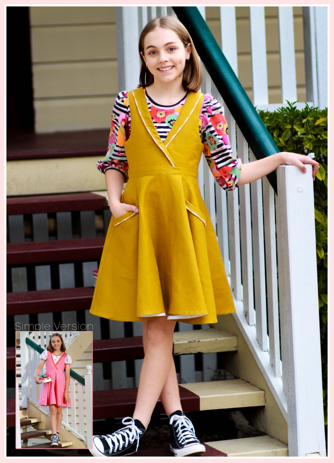 Rebecca Pinafore Tween | Vintage Little Lady