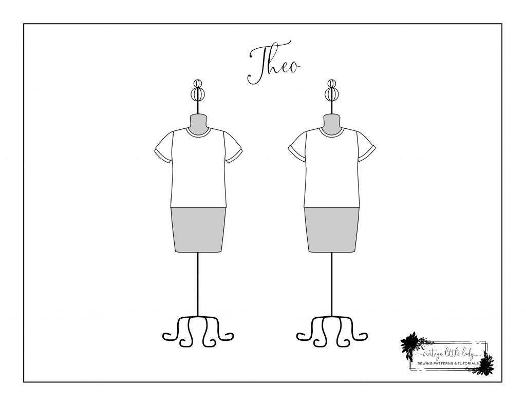 Theo Tee FREE Coloring Page | Vintage Little Lady