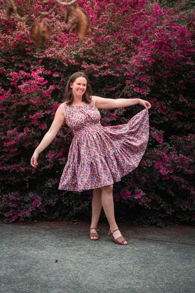 Lottie Womens Dress/Crop Top | Vintage Little Lady