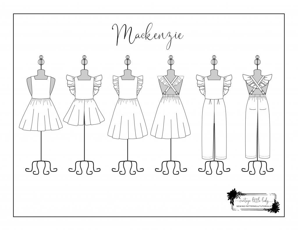 Mackenzie FREE Coloring Page | Vintage Little Lady