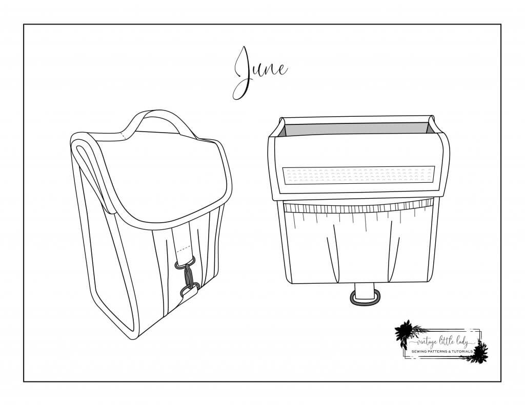 June Lunch Bag Free Coloring Page | Vintage Little Lady